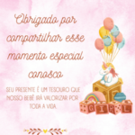 Agradecimento Presente de bebê: Gratidão Especial